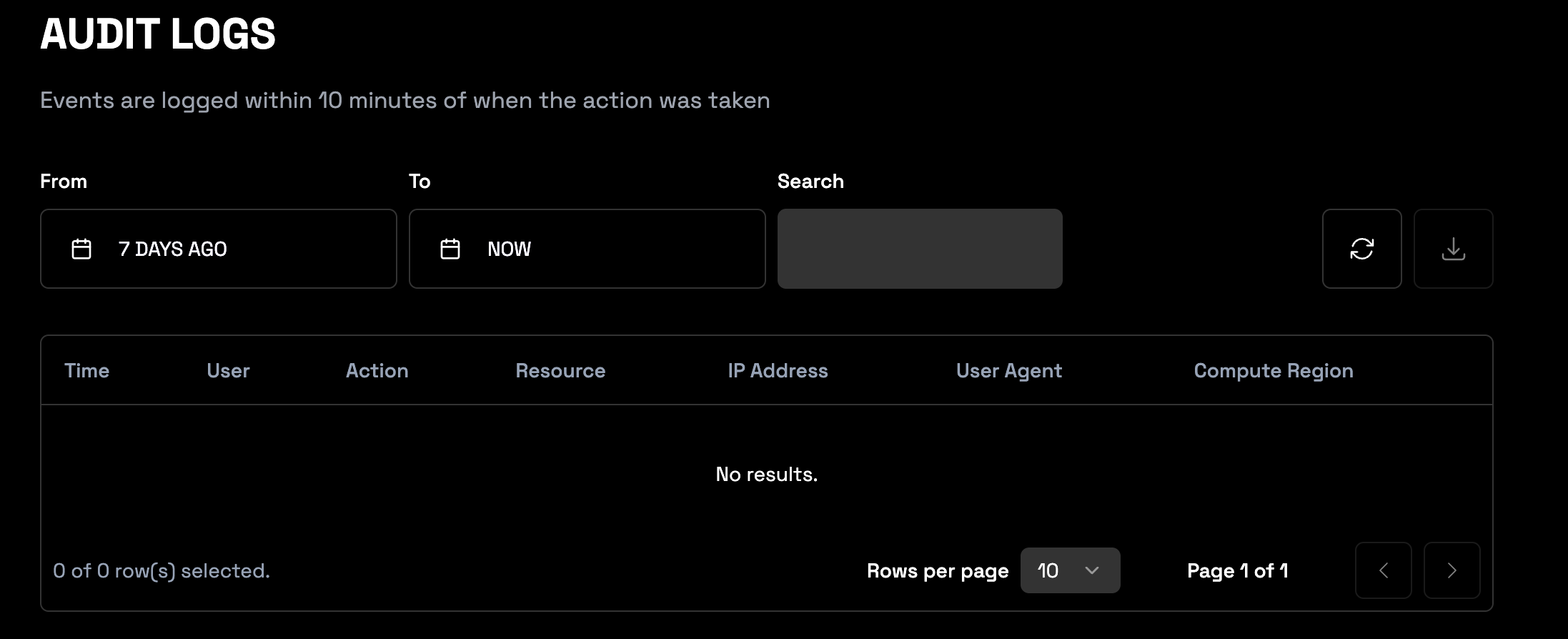 Audit Logs - Wherobots Documentation